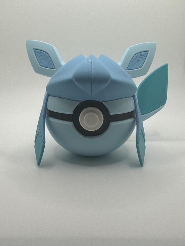 3D printed Pokeball Themed Character Ball Glaceon! - TikTok Shop