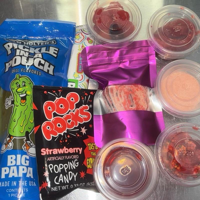 Sour Strawberry Popping Pickle Kit Snack Pickles Perfect For Gifts ...