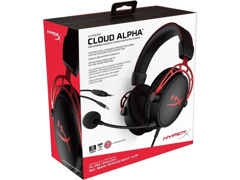 HyperX Cloud Alpha - Gaming Headset, Dual Chamber Drivers, Legendary ...