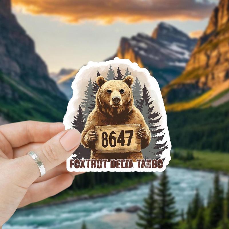 Resist Bear 8647 Foxtrot Delta Tango Sticker, Anti Maga Anti - TikTok Shop