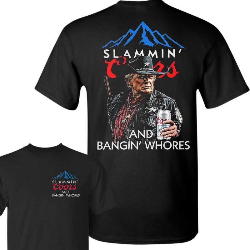 [Sale Up To 45%] Coors Banquet T-Shirt, 'Slammin' Coors & Bangin ...