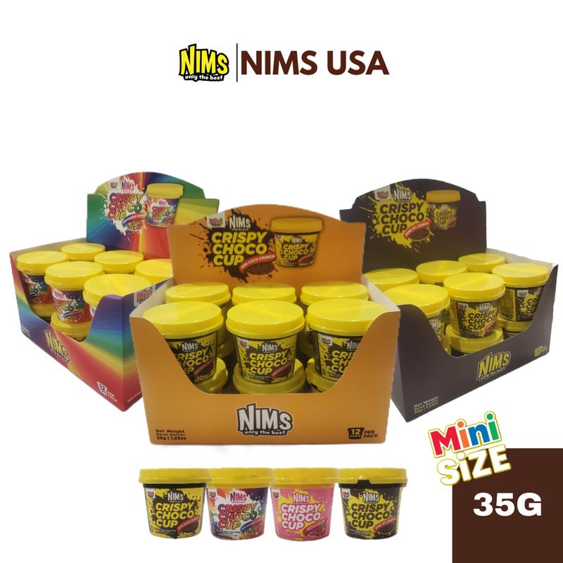 NIMS 35g MINI Crispy Choco Cup, Assorted Flavors, Chocolate and Cereal ...