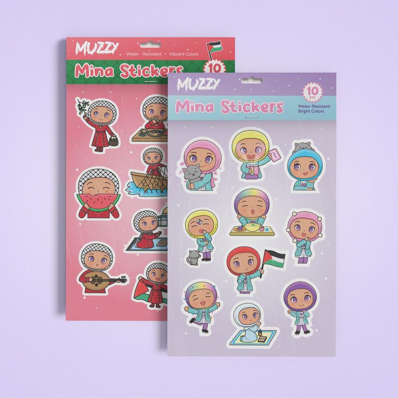 Mina Stickers Set (Colorful + Watermelon Edition) - TikTok Shop