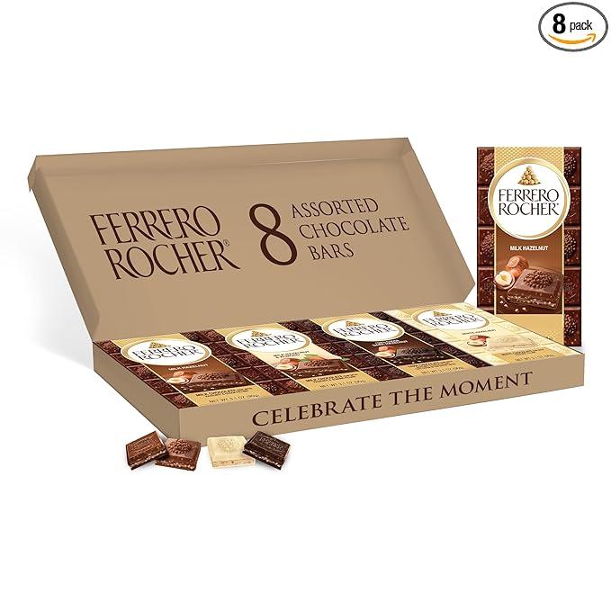HOT- NEW Ferrero Rocher Premium Chocolate Bars, 8 Count Variety Pack ...