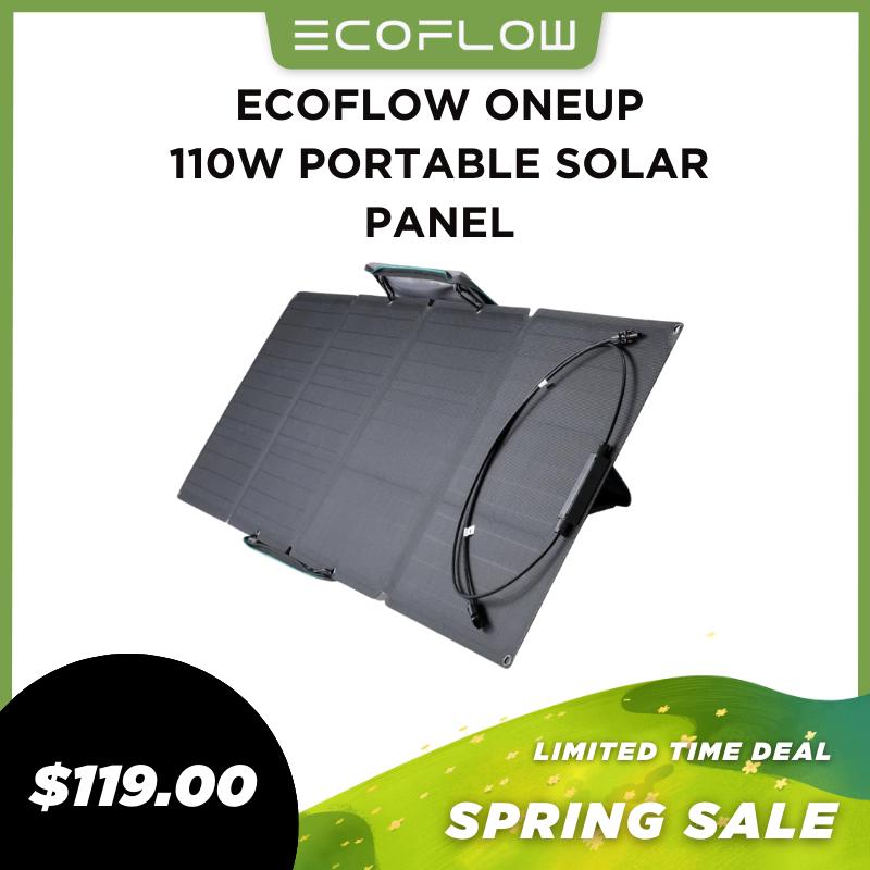 EcoFlow ONEUP Series 110W Portable Solar Panel, Foldable wit - TikTok Shop