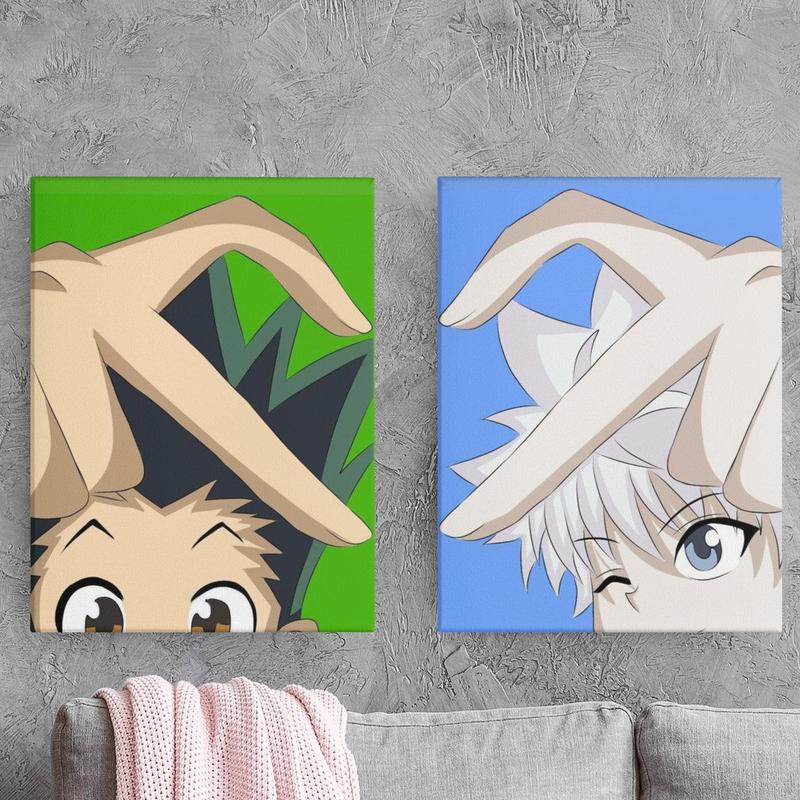 Hunter x Hunter Poster Set- Gon and Killua Heart Art for Decor Room ...