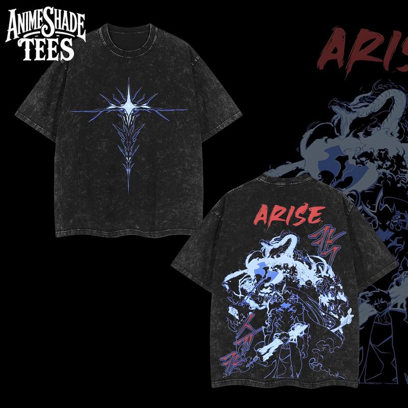 Solo Leveling Shirt – Arise Tee Sung Jin-Woo Oversized Vintage - TikTok ...