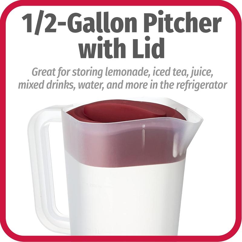 GoodCook 1/2-Gallon Pitcher with 4 Way Lid, BPA Free - TikTok Shop