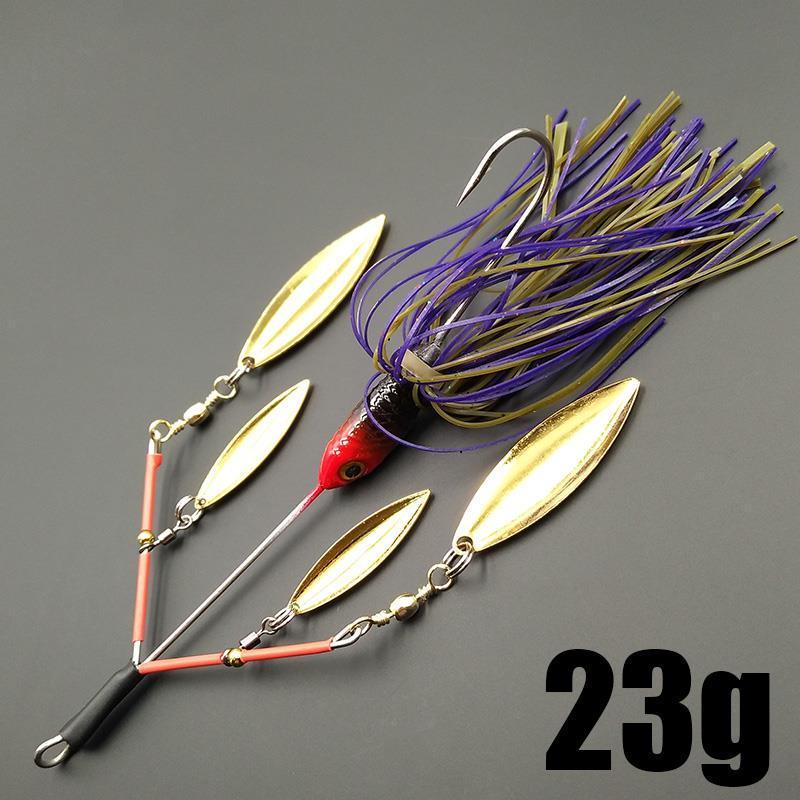 Lunker Spinner Baits Hard Fishing Lure 23g Noisy Buzz Rotating Blade ...