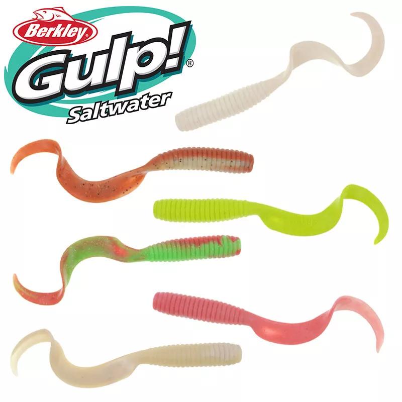 Berkley Gulp! Saltwater Grub 4" 5" 6" 8" Fluke Flounder Sea Bass ...