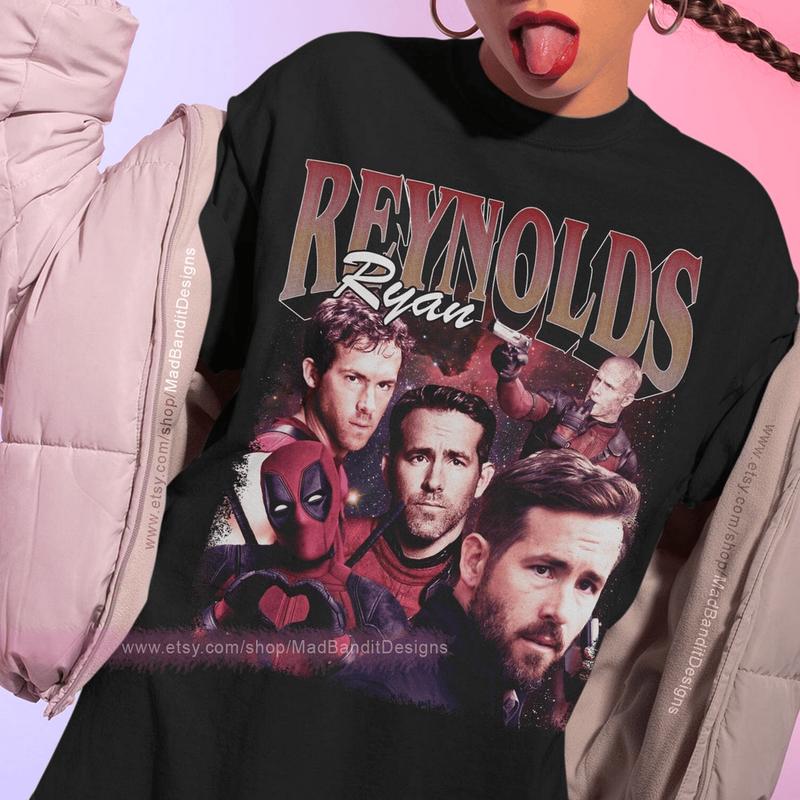 Ryan Reynolds Shirt Cool Retro Rock Poster T-Shirt 70S 80S 90S - TikTok ...