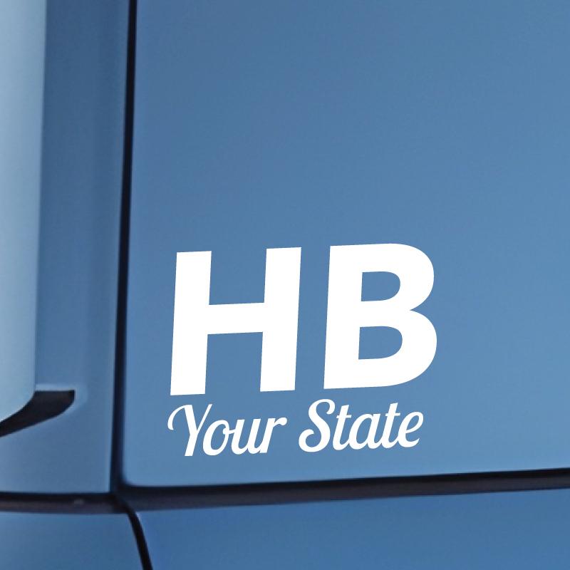 HB Holler Boy with Your State - Vinyl Decal for Cars, Trucks - TikTok Shop