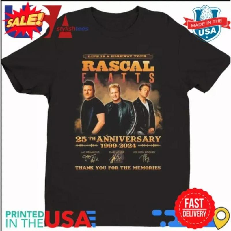 Rascal Flatts 25th Anniversary 1999-2024 Life Is A Highway Signatures ...