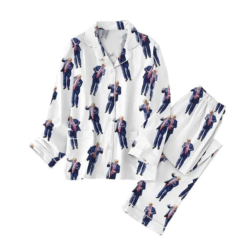 Trump Dancing Pajamas Set, Trump Family Pajamas, 100% Polyester ...