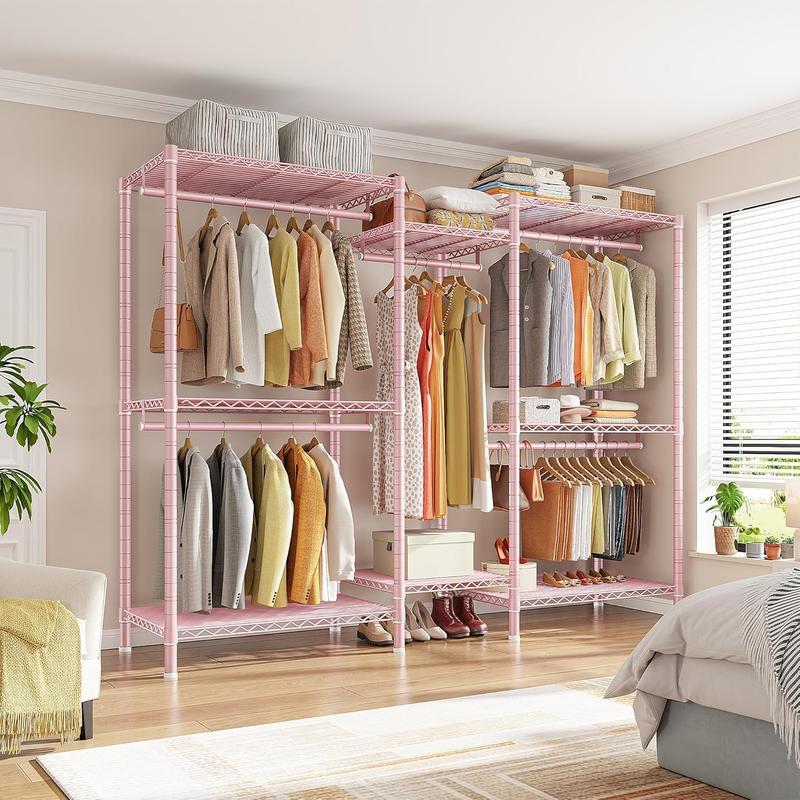 Raybee Furniture Garment Rack 5H Heavy Duty Clothing Rack Load - TikTok ...