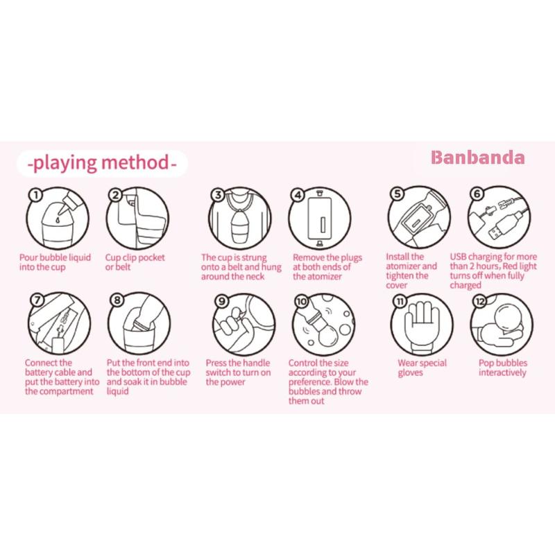 Bubble Machine,Elastic bubble fog wand,Fog bubble machine,Fu - TikTok Shop