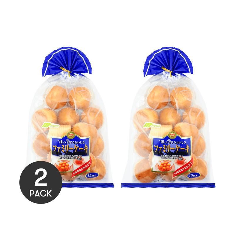 MARUKIN Japanese Mini Cakes - Hokkaido Milk, 2 Packs, 255g Each ...