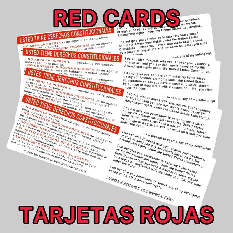 RAZA Red Cards - Usted Tiene Derechos Constitucionales - TARJETA ...