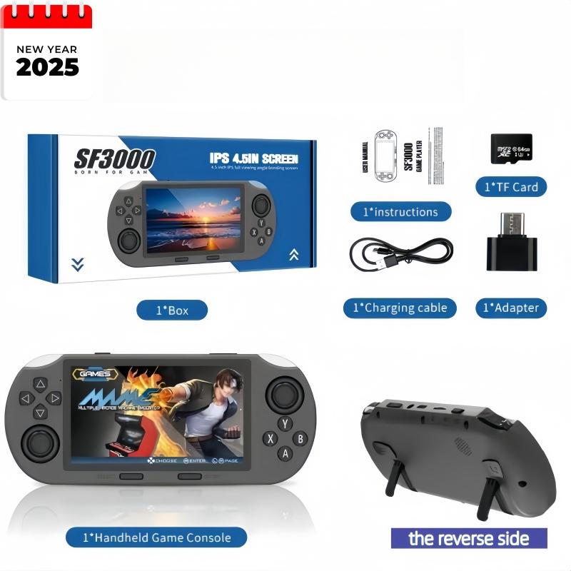 2025 SF3000 Retro Handheld Console - 4.5 IPS Screen, 20,000+ - TikTok Shop