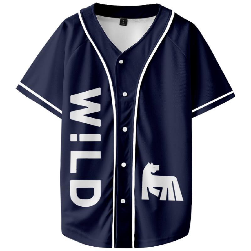 Russ Merch Into The W!LD Tour 2025 Men's Baseball Jersey Button Down ...