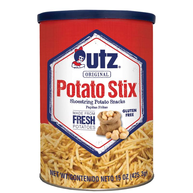 Utz Potato Stix, Original – 15 Oz. Canister – Shoestring Potato Sticks ...