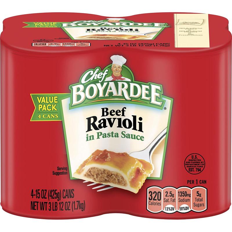 Chef Boyardee Beef Ravioli, 15 oz, 4 Pack - TikTok Shop