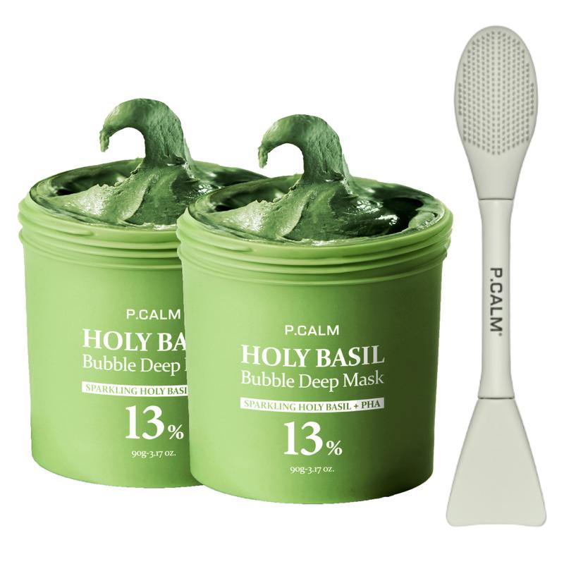 P.CALM Holy Basil Bubble Deep Mask 2EA + BRUSH – Holy Basil ...