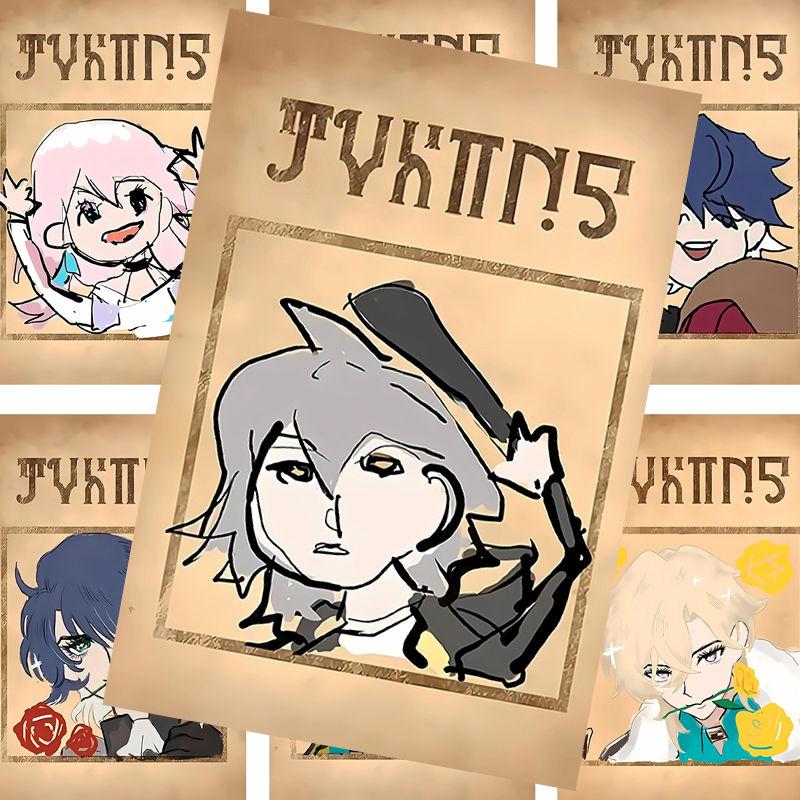 Honkai Star Rail Game peripherals Wanted Poster, March 7th Danheng ...