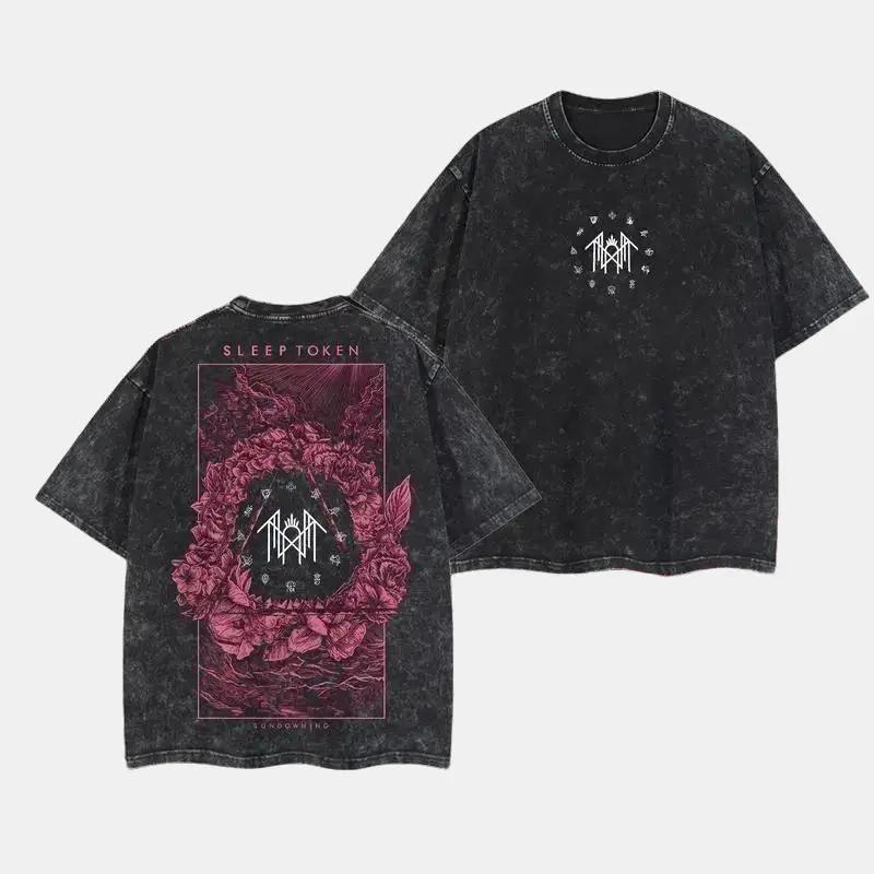Retro Limited Sleep Token Rose Heavy Metal Shirt, Unisex Oversized ...