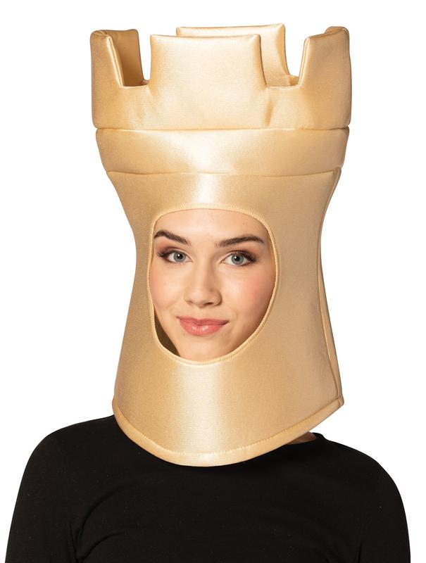 Ultimate Deluxe Beige Rook Chess Headpiece Mask - TikTok Shop