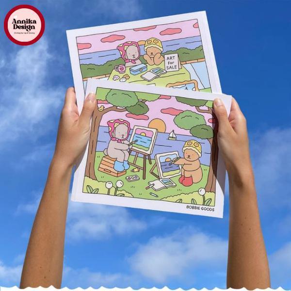 BOBBIE GOODS COLORING PICTURE SET -DIAS QUENTES (SPRING SUMMER ...