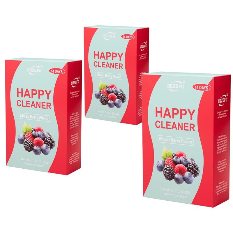 Happy Cleaner -Superfood Powder/Probiotics/Digestive Enzymes/Moringa ...
