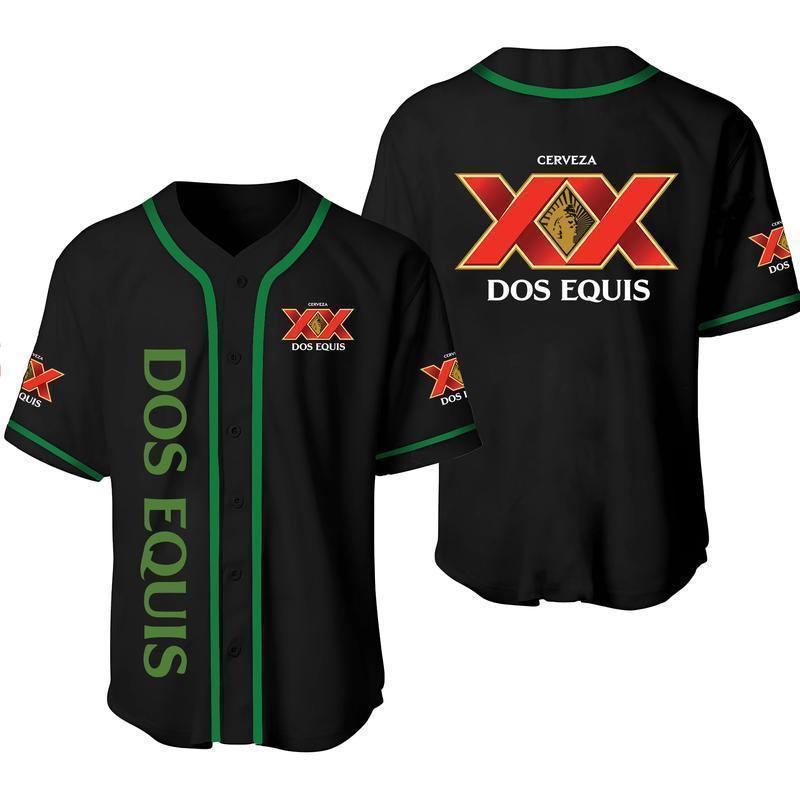Dos Equis XX Original Alcohol Beverage Baseball Jersey Beer Baseball ...