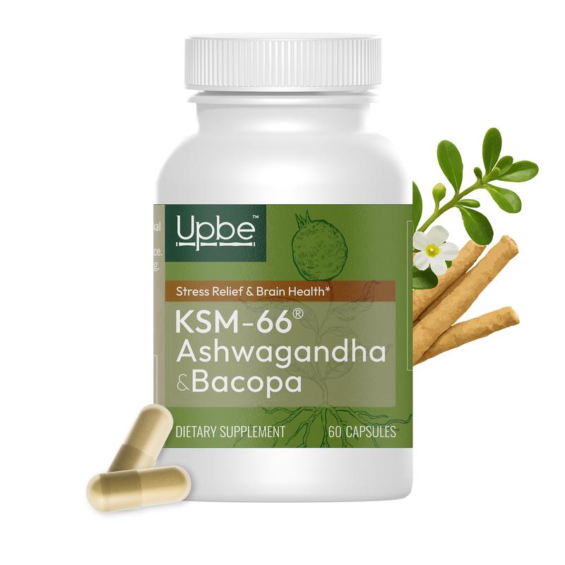 Upbe Mood & Stress Support by Ashwagandha, Bacopa, & Milk Thistle ...