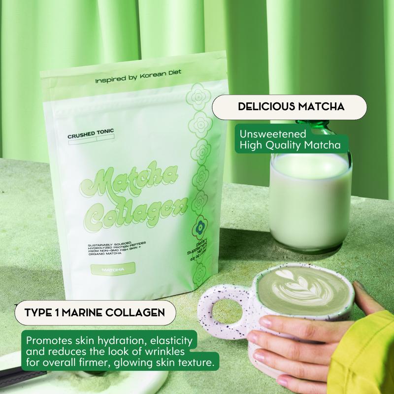 Matcha Grass Fed Hydrolyzed Collagen - Halal & Kosher Bovine - TikTok Shop