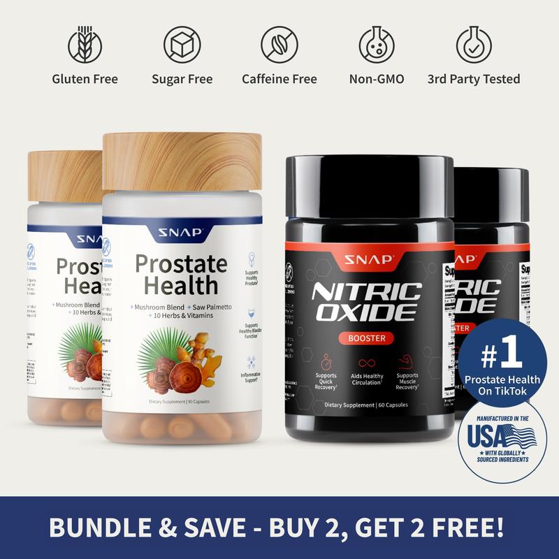 2x Ultimate Men's Health Bundle - Snap Supplements - Prostate Health ...