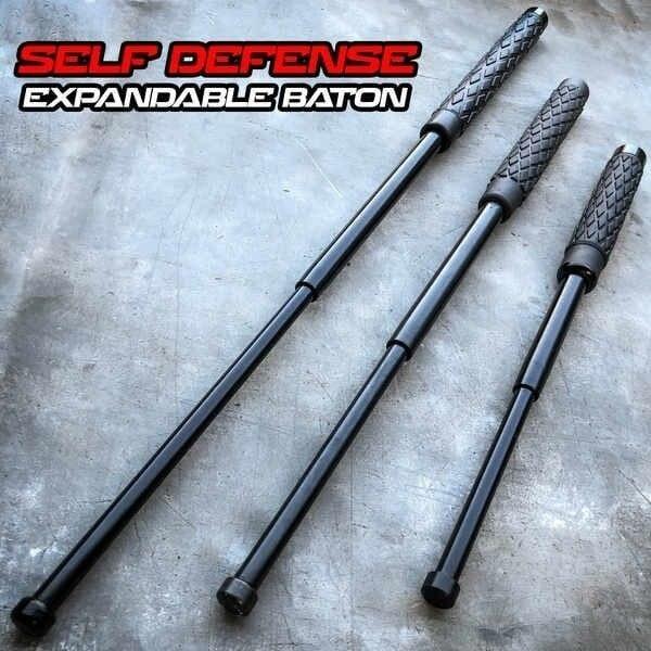16", 21", 26" Self Defense EXTENDABLE Walking Stick Baton Style ...