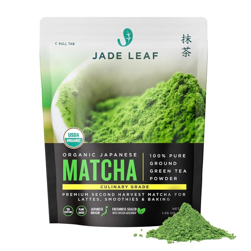 Jade Leaf Matcha Organic Green Tea Powder - Culinary Grade Premium ...