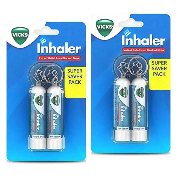 Vicks Inhaler Nasal Vapor Relief – 4 ValuePack for Instant Cold ...