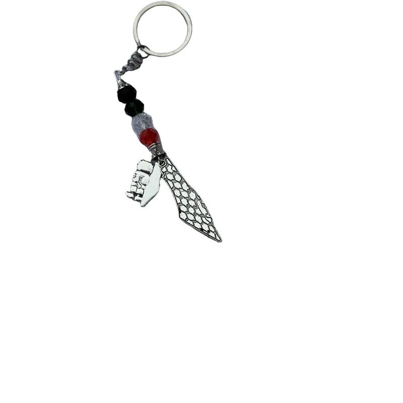 Metal Palestine map Keychain with handala and Palestine flag - TikTok Shop