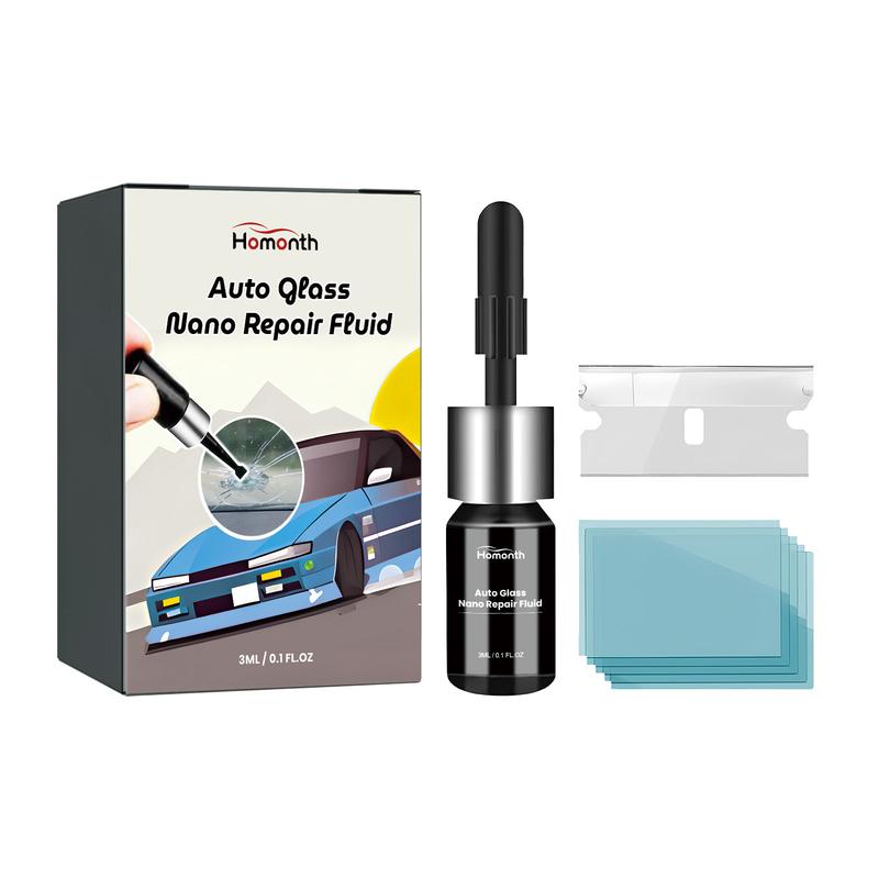 Automotive Glass Nano Repair Solution Kit Windshield Repair Cracked ...