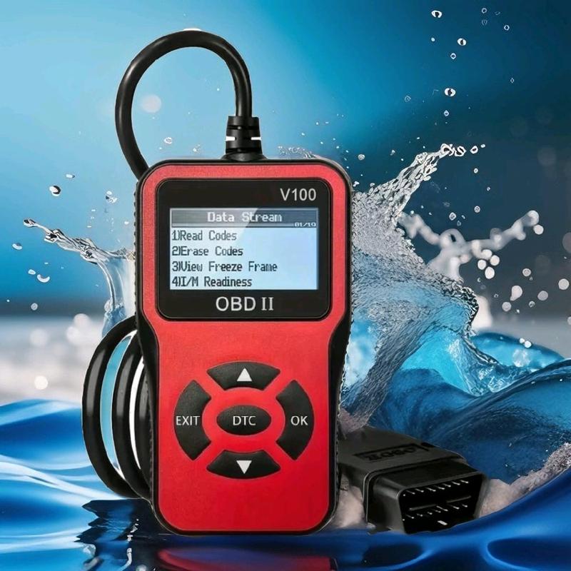V100 Full OBD II Diagnostic Scanner - Read Erase Engine Fault Code View ...
