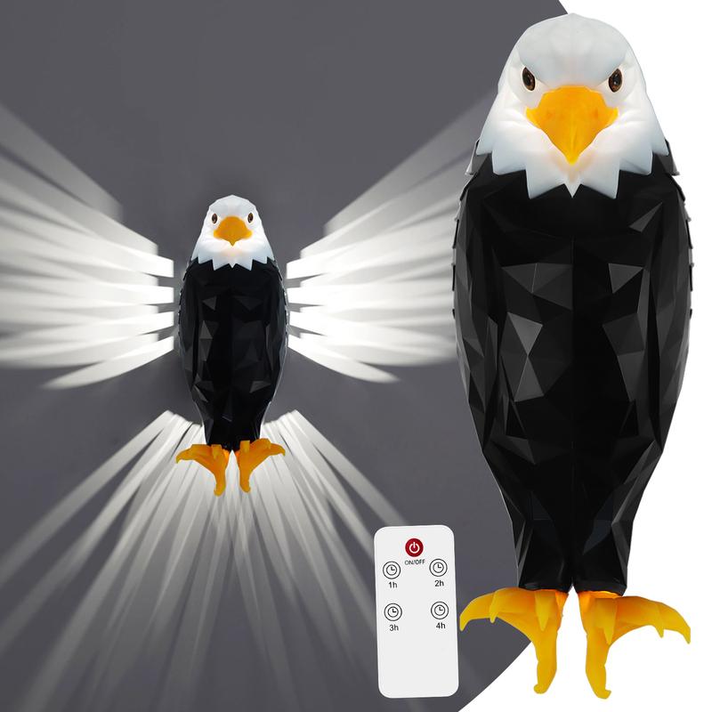 Magnetic LED Wall Mounted Light with Remote Control,Bald Eagle - TikTok Shop