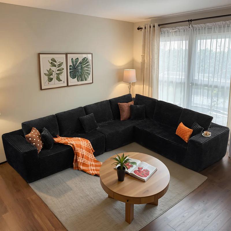 Boneless Sectional Cloud Couch - Modular Floor Sofa with Plush - TikTok ...