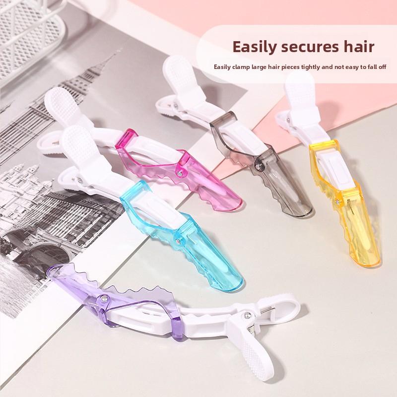 Hairdressing Transparent Alligator Clips Bangs Duckbill Clips Side ...