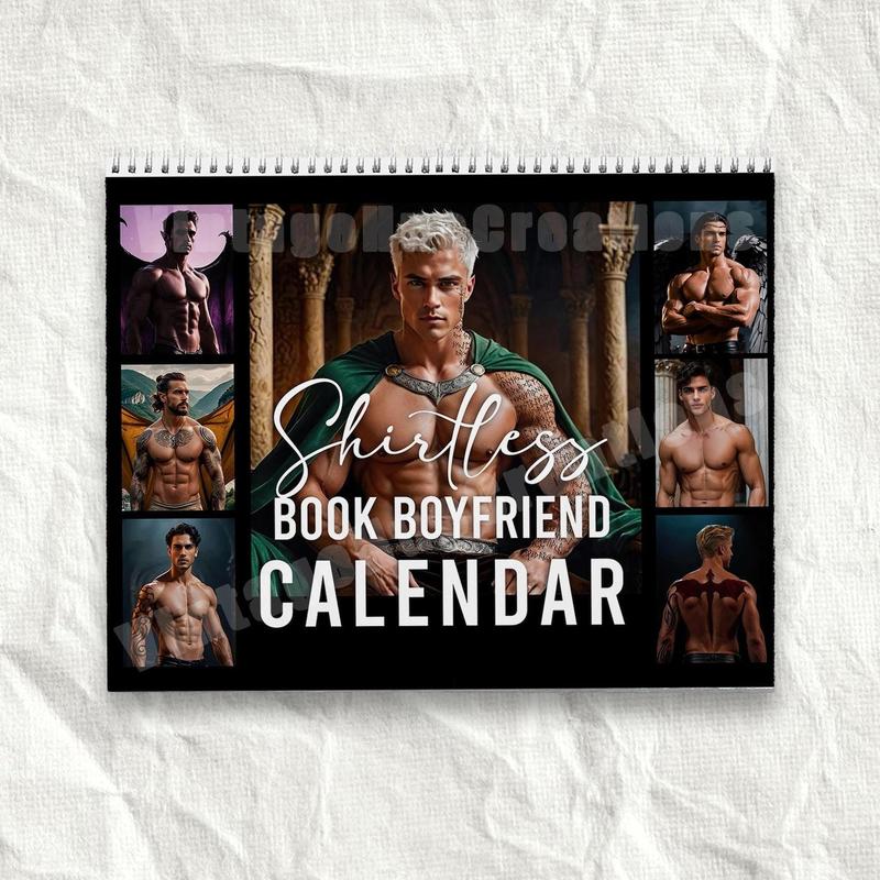 Shirtless Book Boyfriend Calendar 2025 ACOTAR Throne Of Glas - TikTok Shop