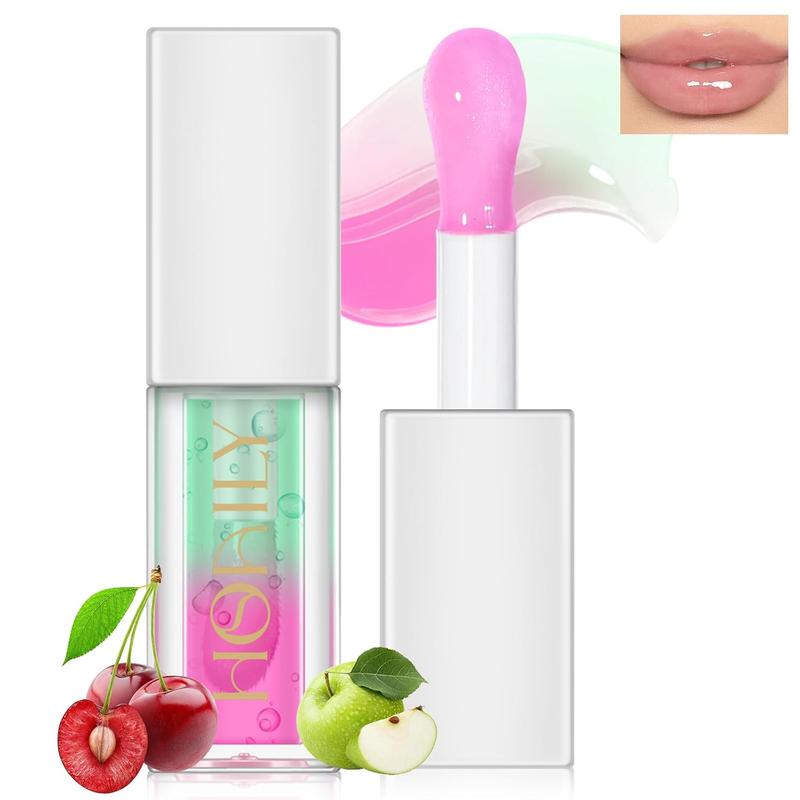 Double Colors Lip Glow Oil, Fruit Flavoured Clear Plumping Lip - TikTok ...