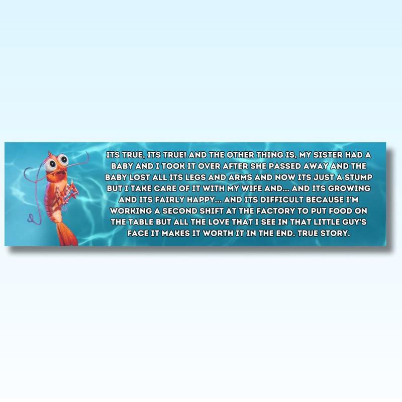 Shrimp Shark tale funny speech l Funny bumper sticker, gifts - TikTok Shop