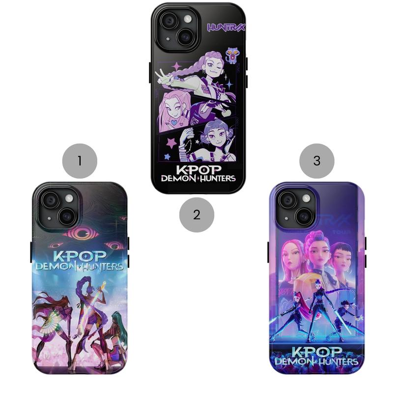 Kpop Demon Hunter Phone Case, Huntrix Team Merch, Saja Boys, Derpy Cat ...