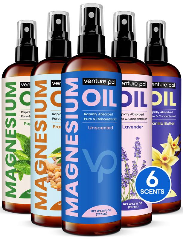 Venture Pal 100% Pure Magnesium Oil Spray, Fast Absorption, Less Sting ...